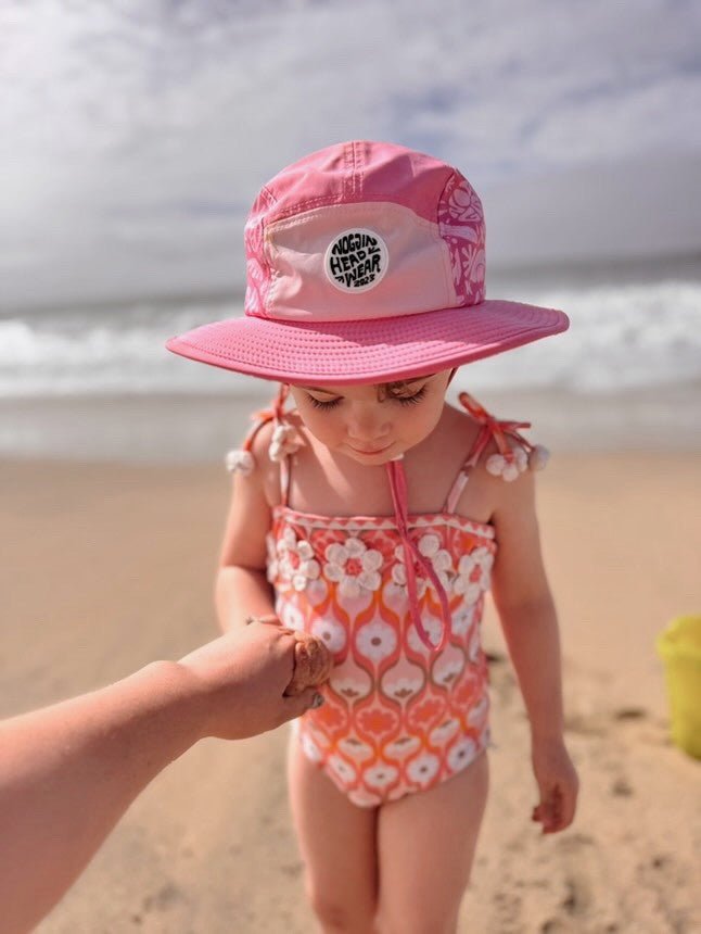 Beach Buddy Bucket Hat - Pink – Noggin Headwear